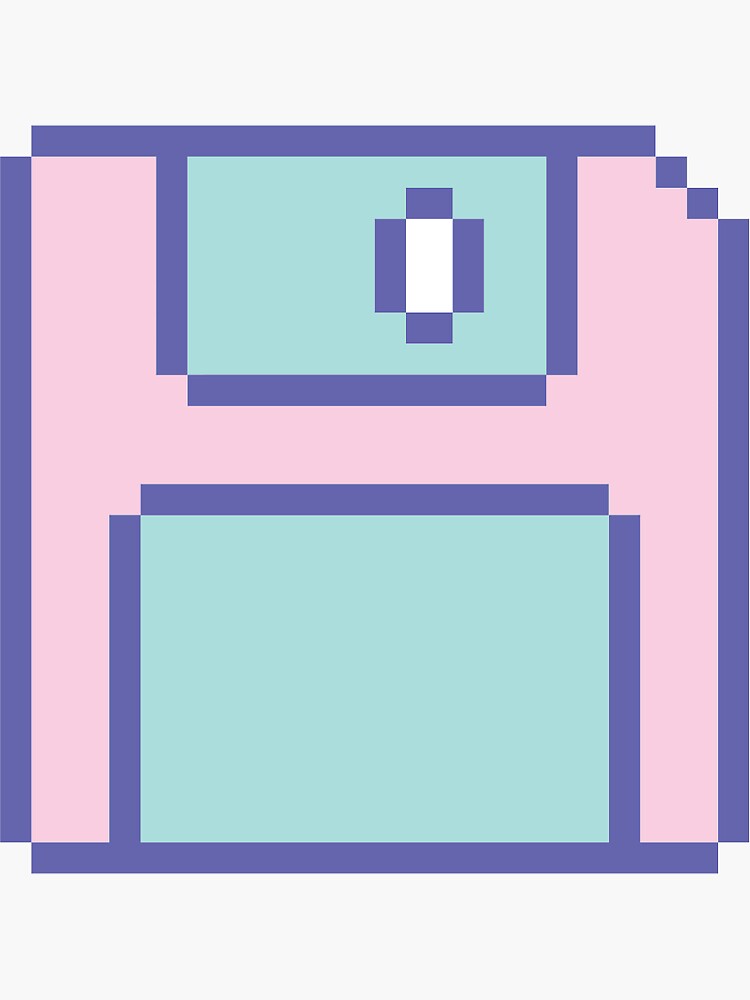 "Floppy pixel art" Sticker for Sale by zorrad | Redbubble