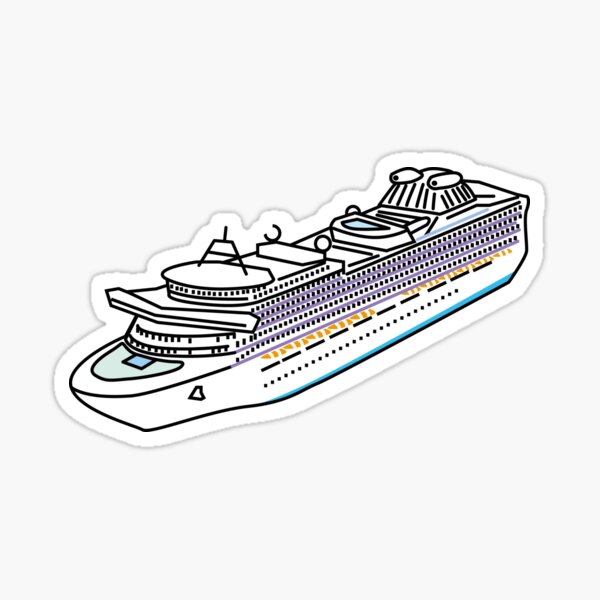 "Cruise Ship" Sticker for Sale by JustCoolShop | Redbubble