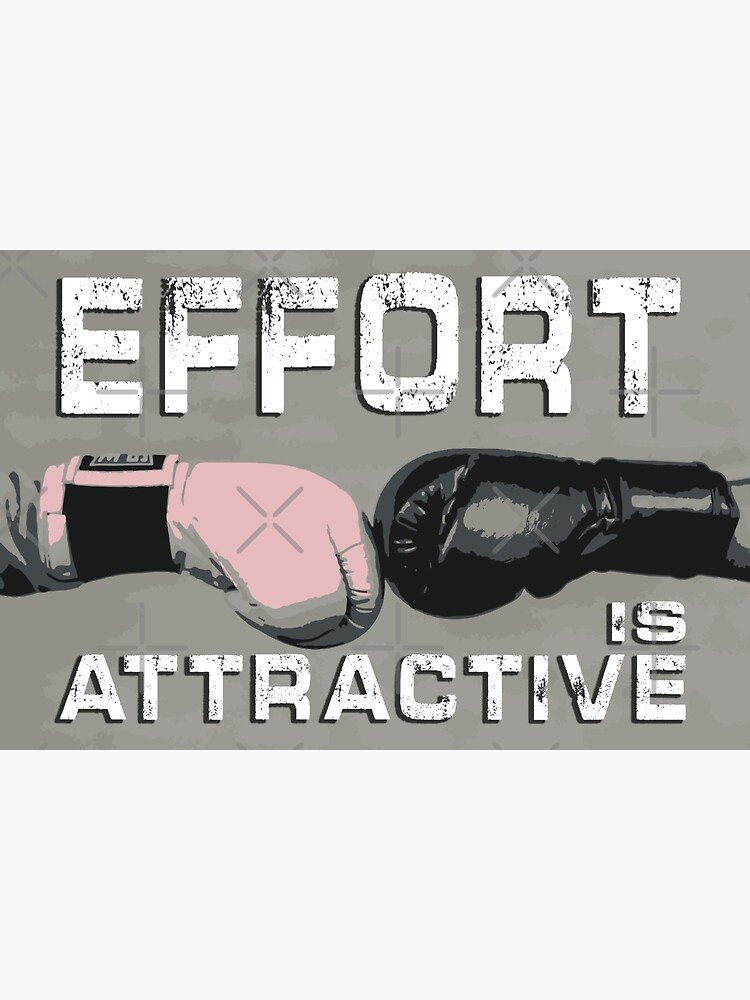 "Always Effort is attractive" Sticker for Sale by SDDdesigns | Redbubble