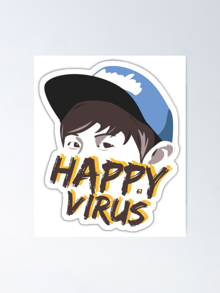 "happy virus" Poster for Sale by Walid-AC05 | Redbubble