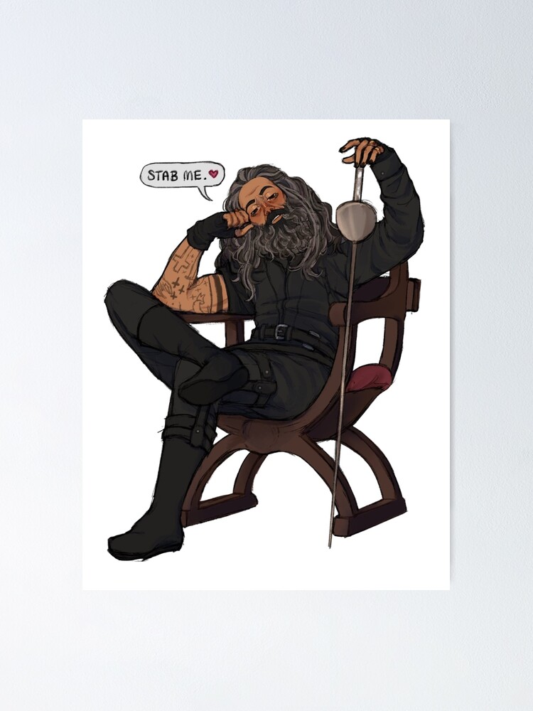 "Ofmd black beard " Poster for Sale by ZORO-DESIGN | Redbubble