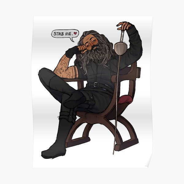 "Ofmd black beard " Poster for Sale by ZORO-DESIGN | Redbubble