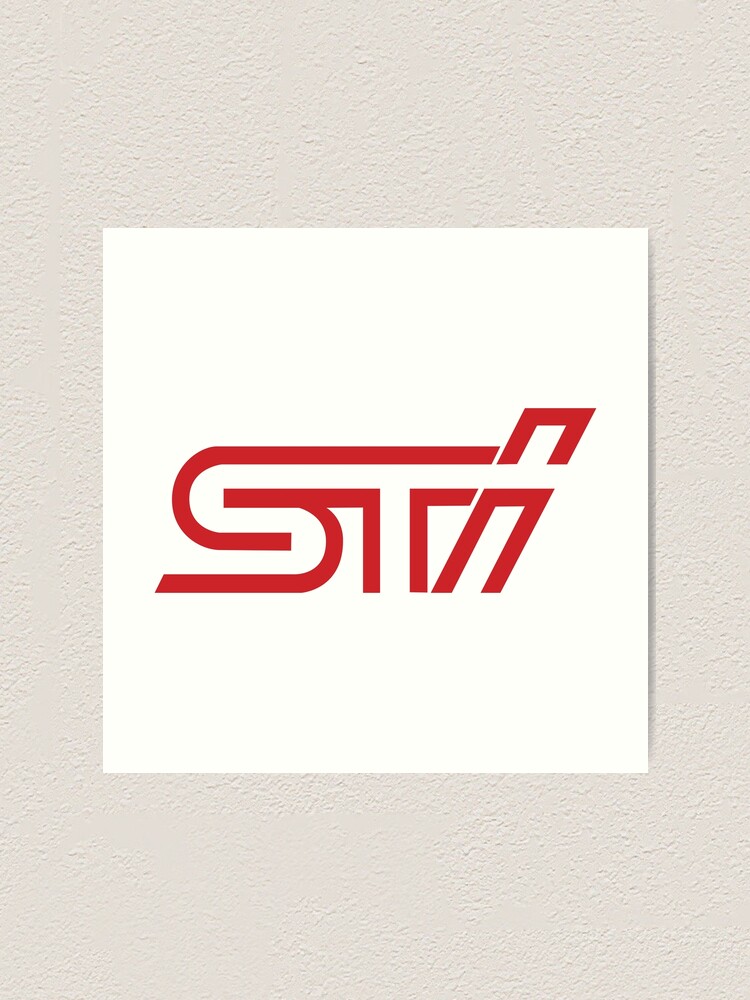 "STI logo" Art Print for Sale by CarFan | Redbubble