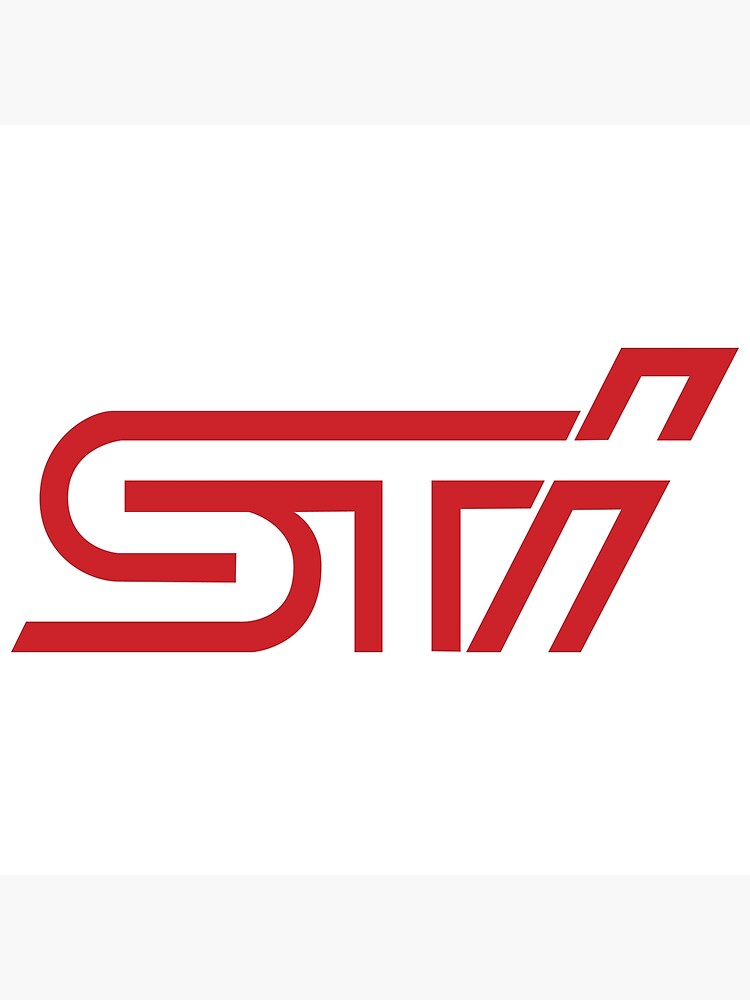 "STI logo" Art Print for Sale by CarFan | Redbubble