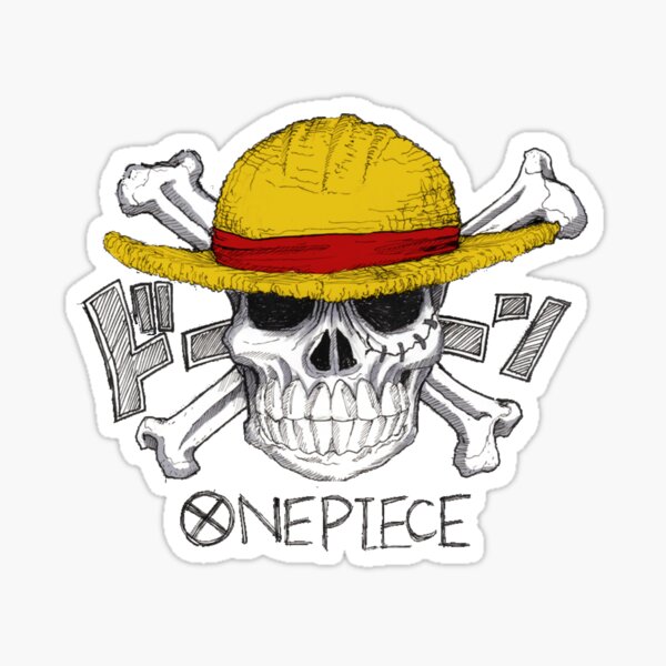"ONE PIECE MUGIWARA SKULL" Sticker for Sale by MugiwaraNgSTORE | Redbubble