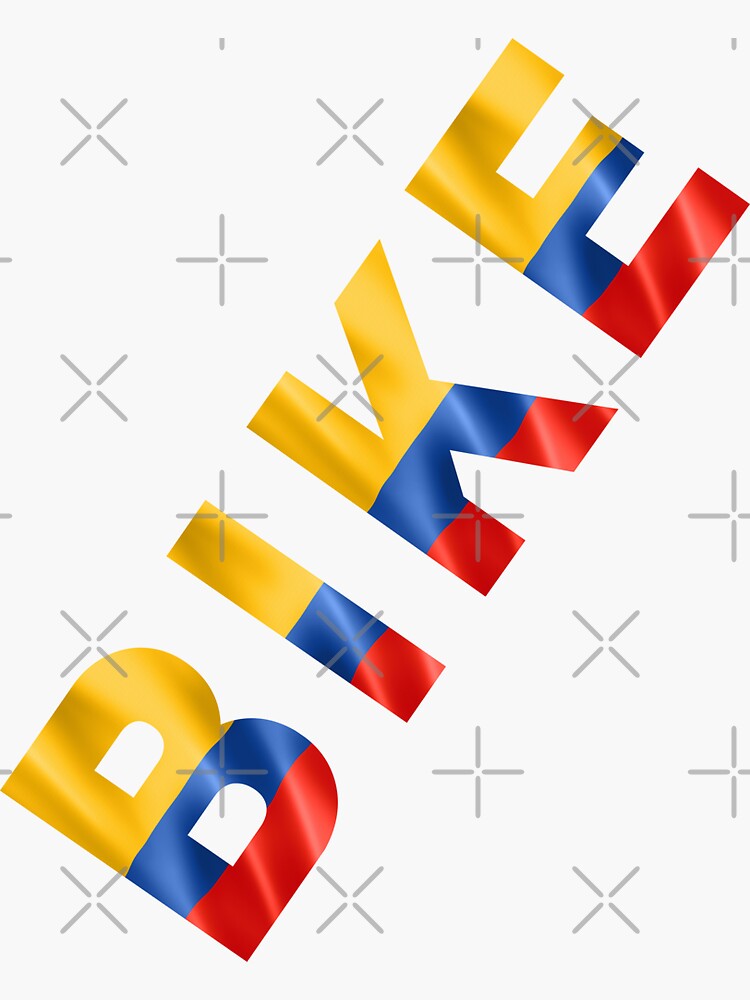 "BIKE: with the Colombian flag:Gift idea for cyclists from the ...