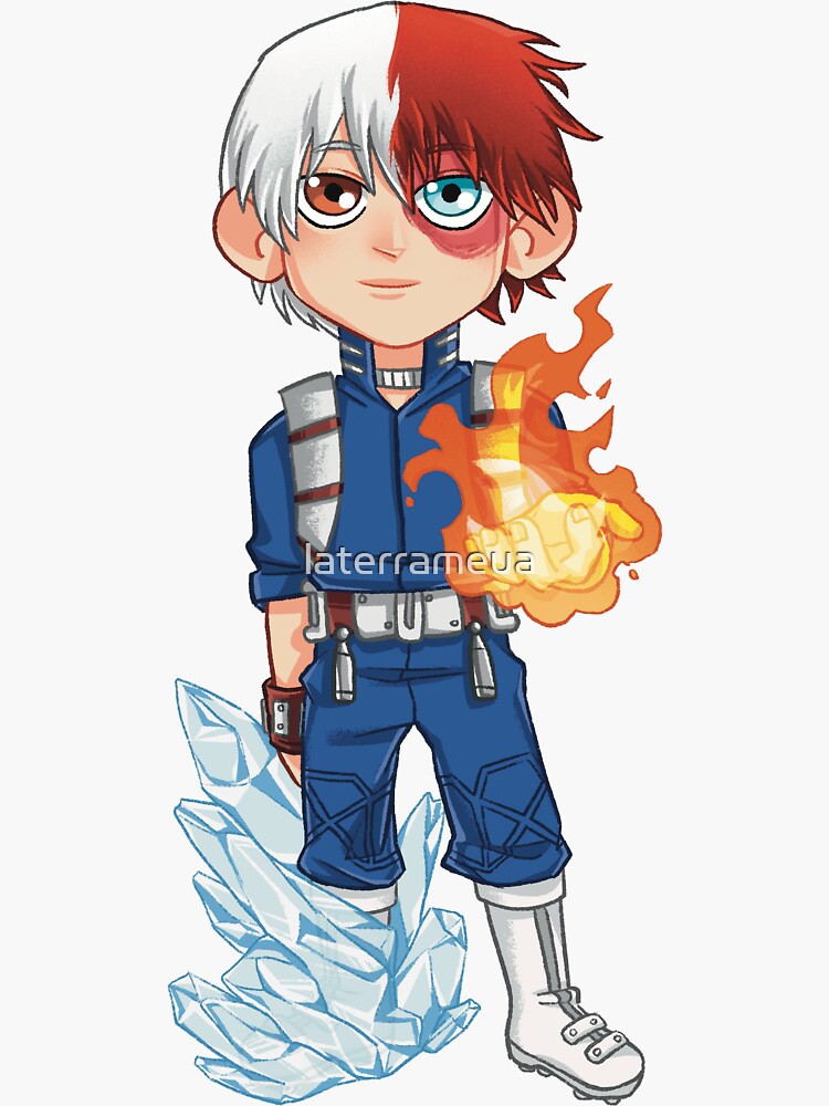 "Todoroki Shoto" Sticker for Sale by laterrameua | Redbubble