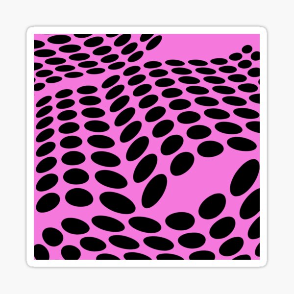 "Modern Dot Design Bright Pink Bubblegum" Sticker for Sale by ...