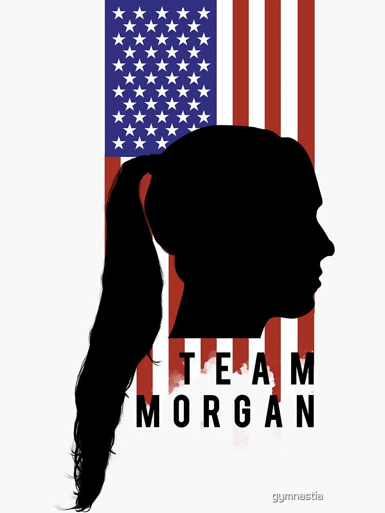 "TEAM MORGAN" Sticker for Sale by gymnastia | Redbubble
