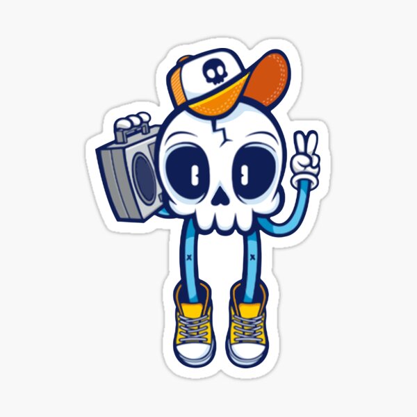 "sticker Skull" Sticker for Sale by Walid-AC05 | Redbubble