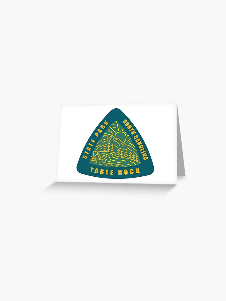 "Table Rock State Park SC Triangle Logo" Greeting Card for Sale by ...
