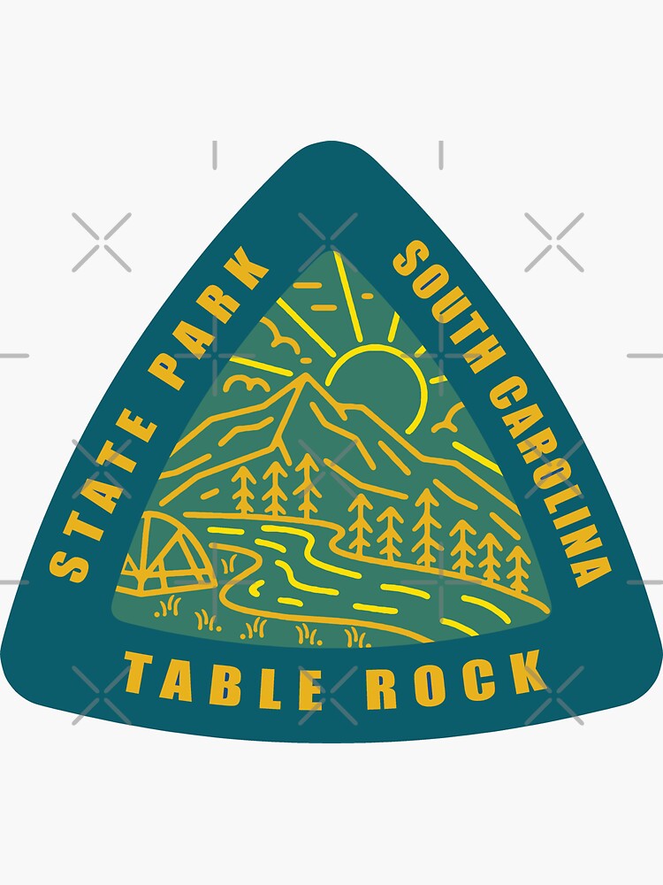 "Table Rock State Park SC Triangle Logo" Sticker for Sale by VanyaKar ...