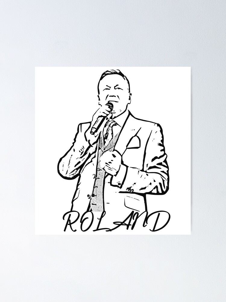 "Roland Kaiser Line Art" Poster for Sale by sayedmossad | Redbubble