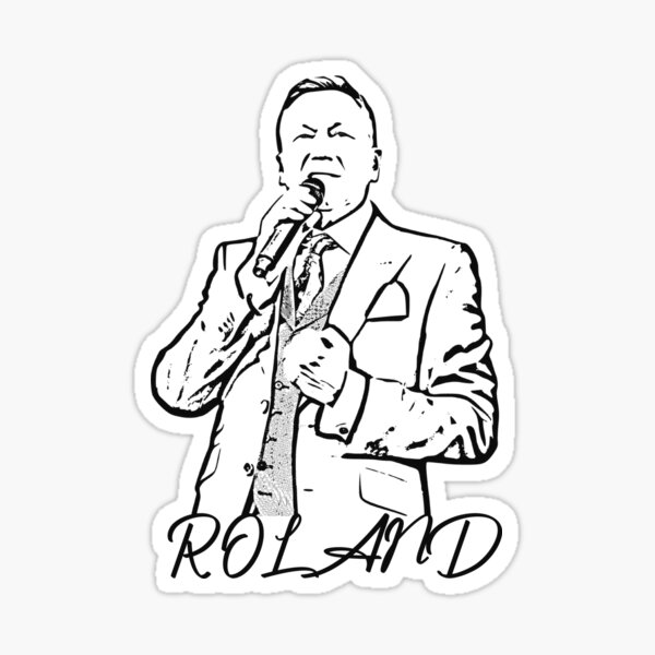 "Roland Kaiser Line Art" Sticker for Sale by sayedmossad | Redbubble