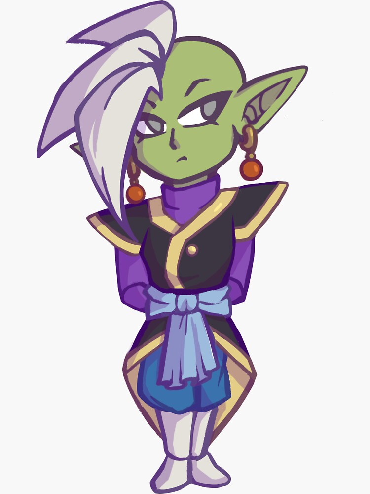 "Base Zamasu " Sticker for Sale by Izabowl | Redbubble