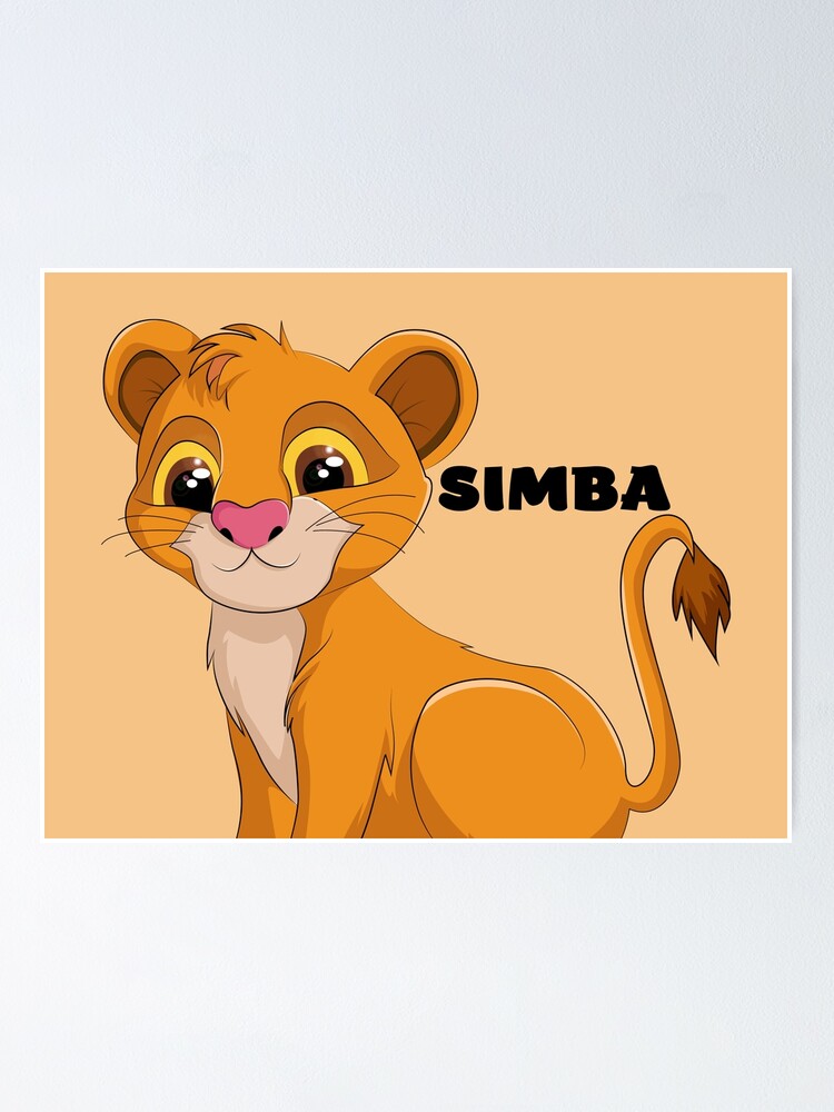 "Simba - More than a Lion, a King" Poster for Sale by Amok66 | Redbubble