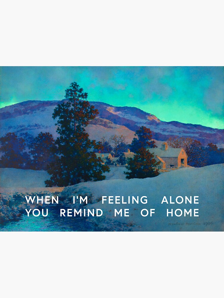 "you remind me of home" Sticker for Sale by tswiftarthist | Redbubble