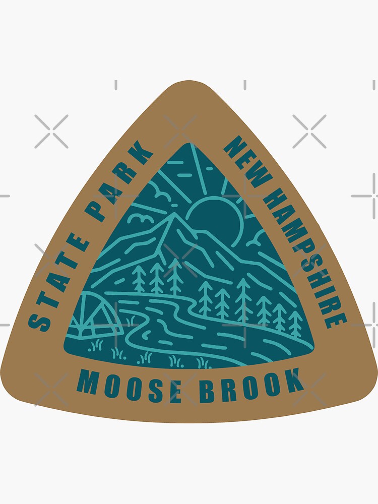 "Moose Brook State Park NH Triangle Logo" Sticker for Sale by VanyaKar ...