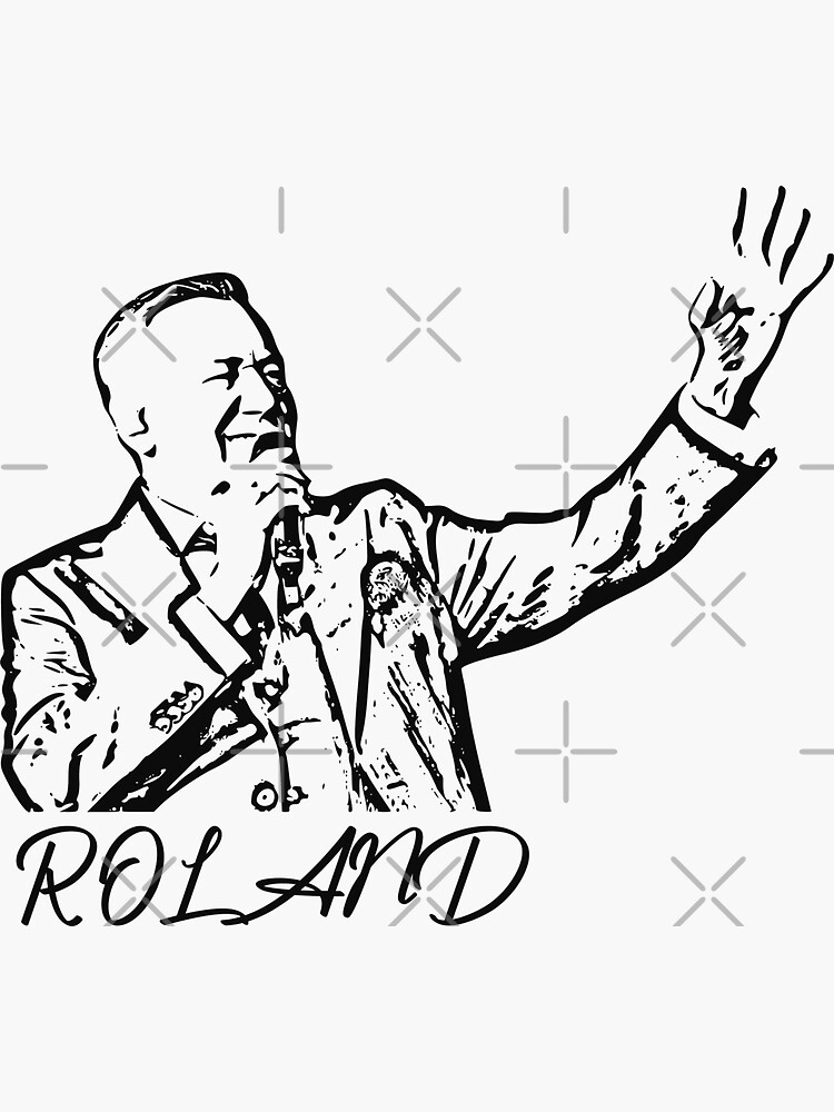 "Roland Kaiser Line Art" Sticker for Sale by sayedmossad | Redbubble