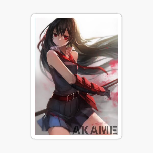 "Akame Akame Ga Kill Anime / Manga Character 3" Sticker for Sale by ...