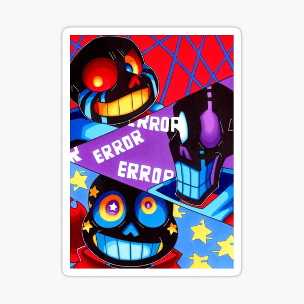 "Undertale Errors" Sticker for Sale by ColaCarnage | Redbubble