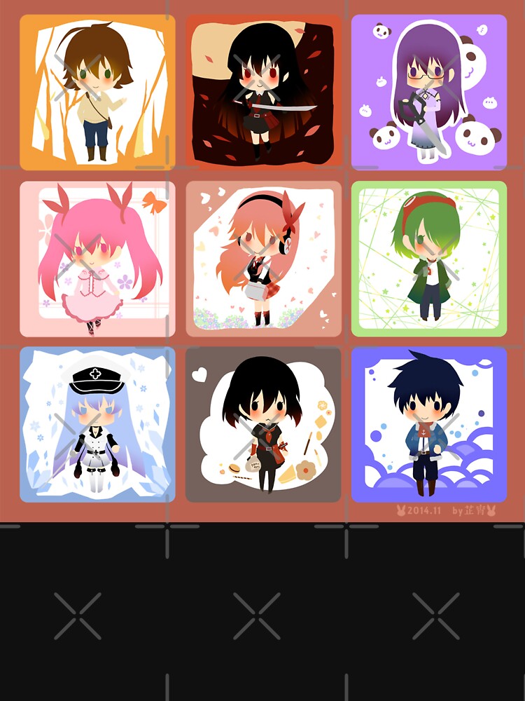 "Akame Ga Kill All characters Chibi Collage Akame Ga Kill Anime / Manga ...