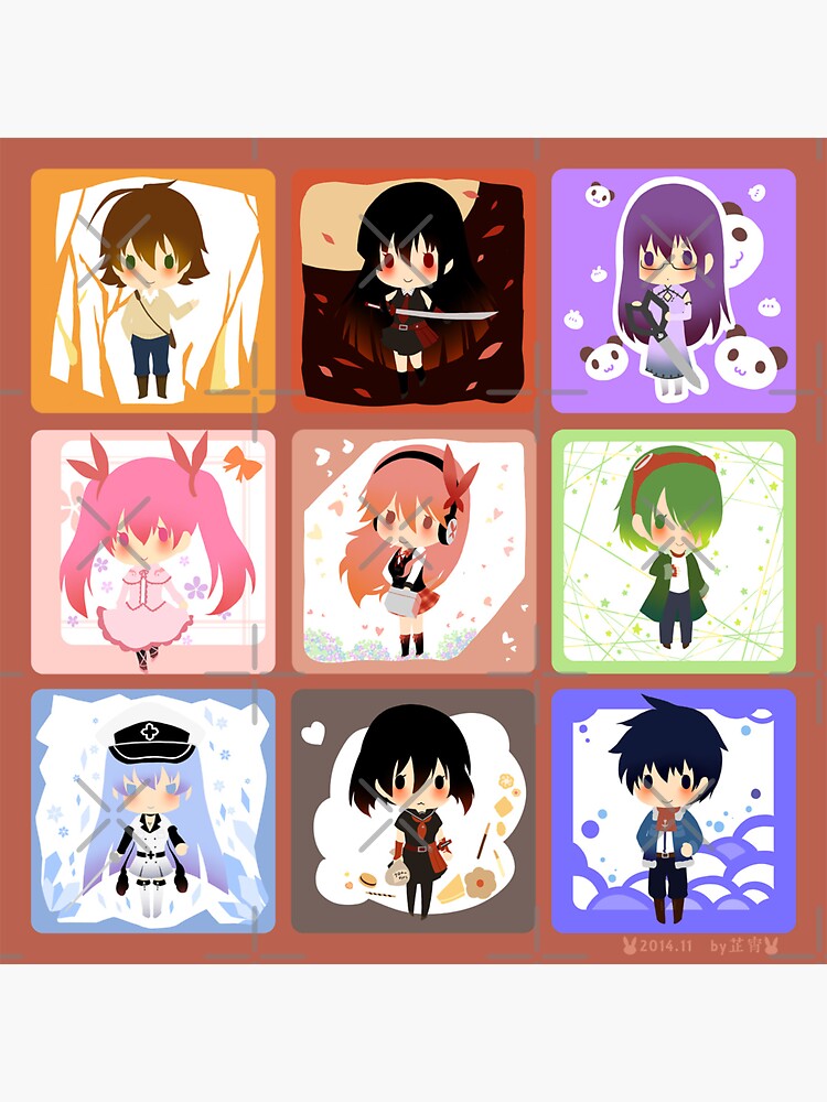 "Akame Ga Kill All characters Chibi Collage Akame Ga Kill Anime / Manga ...