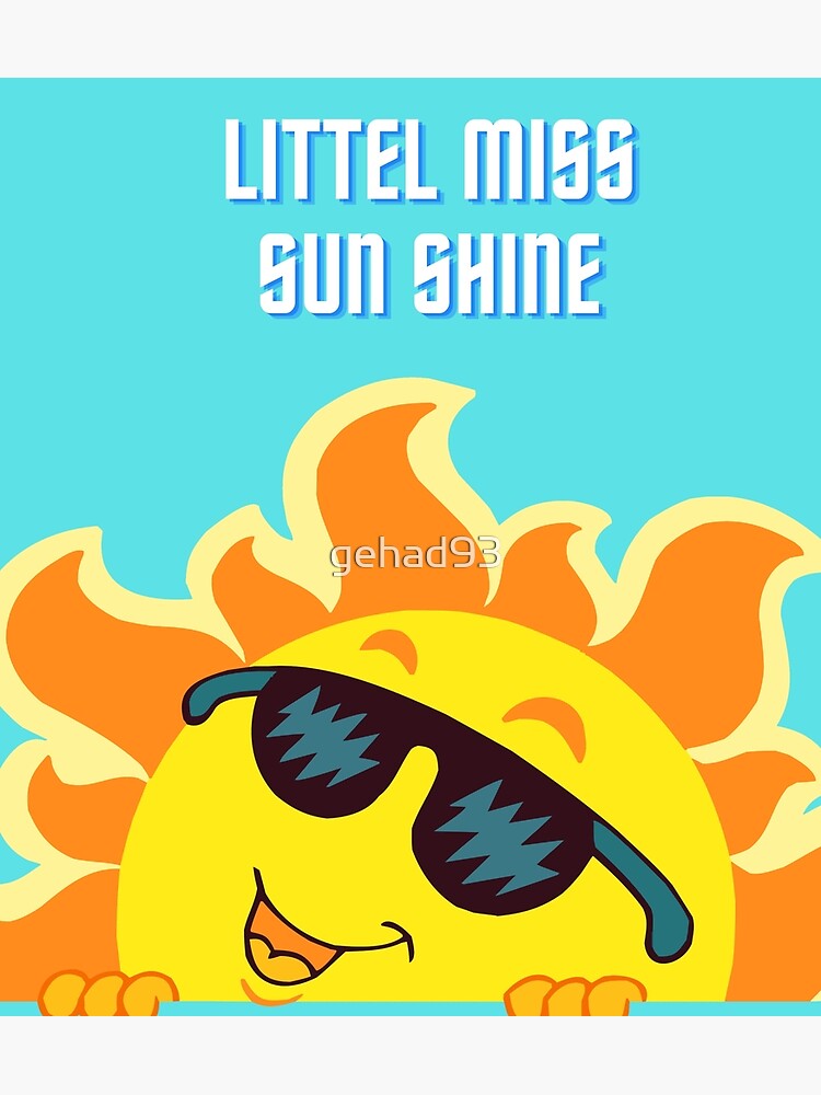 "littel miss su shine " Poster for Sale by gehad93 | Redbubble