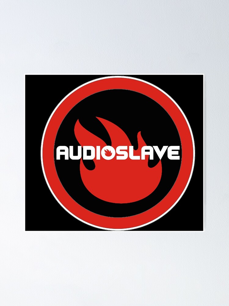 Póster «Audioslave: gráfico de llamas en círculo para la legendaria ...