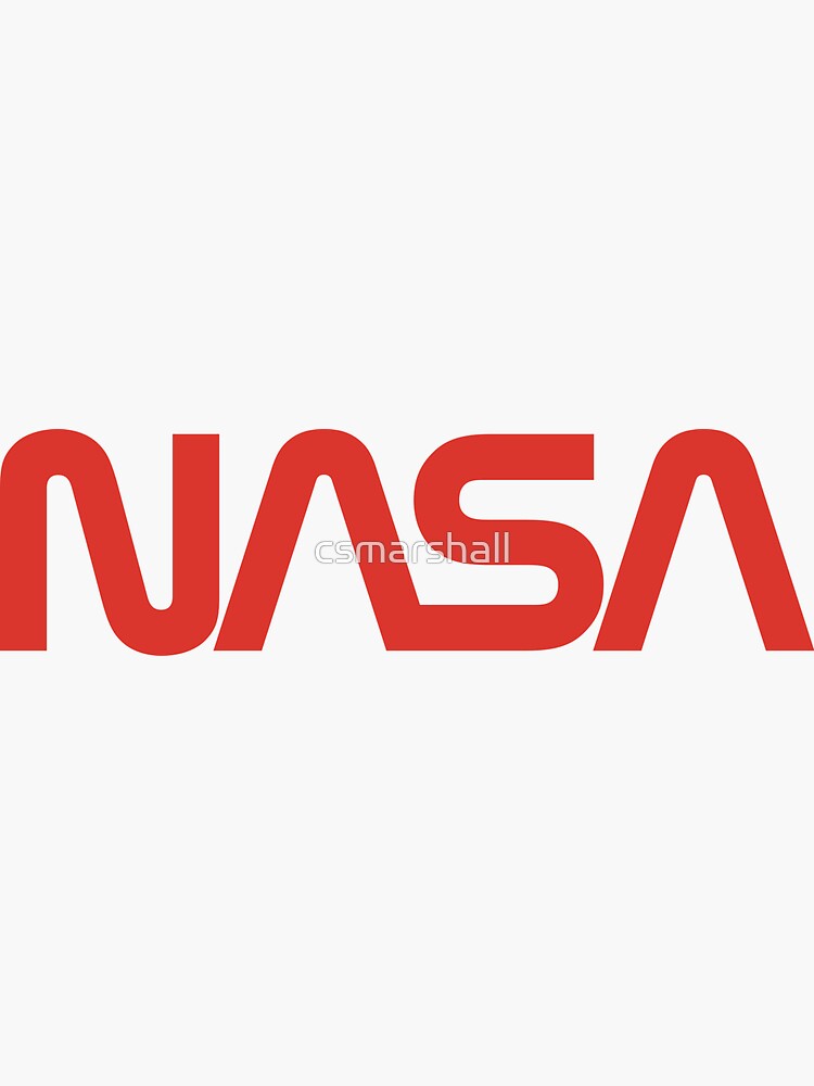 "NASA Worm Logo" Sticker for Sale by csmarshall | Redbubble