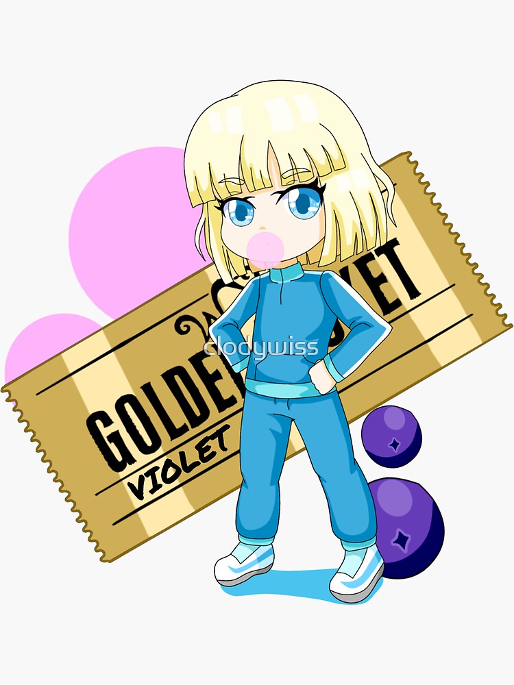 "Violet (Charlie and the Chocolate Factory)" Sticker for Sale by ...