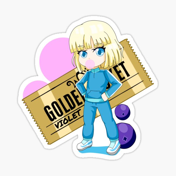 "Violet (Charlie and the Chocolate Factory)" Sticker for Sale by ...