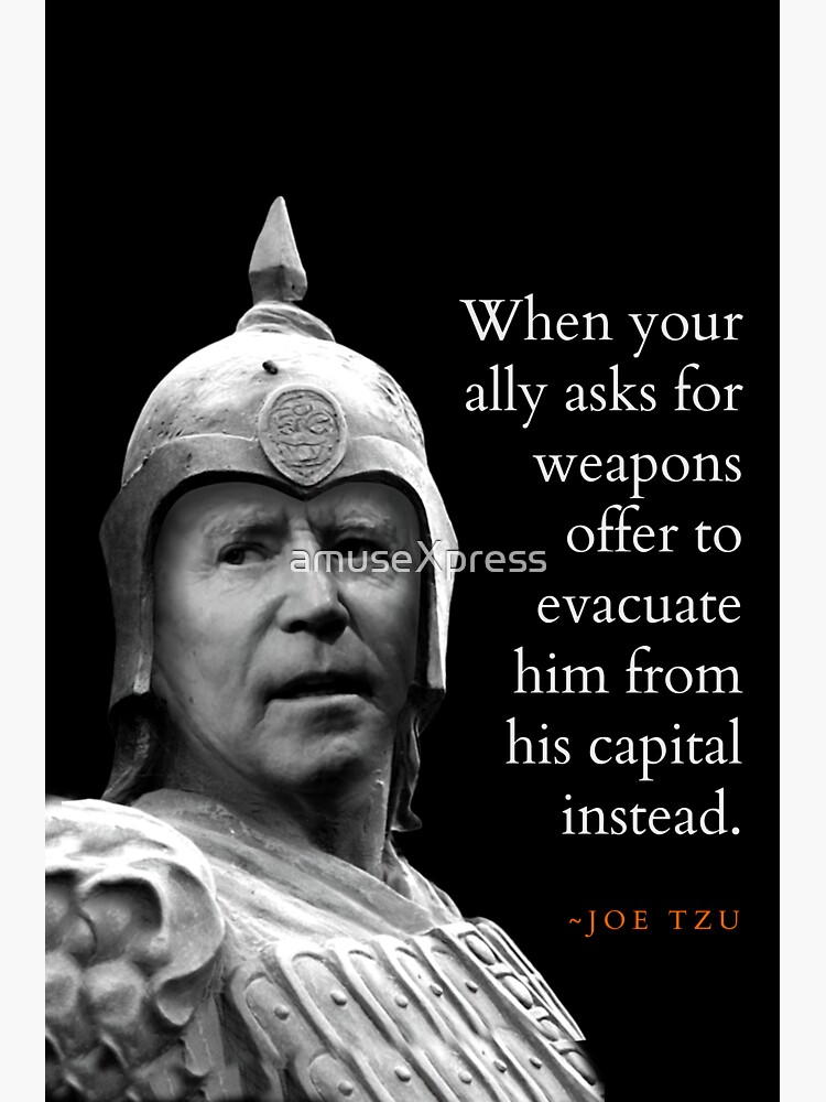 "The Wisdom of Joe Tzu • Biden's Art of War" Sticker for Sale by ...