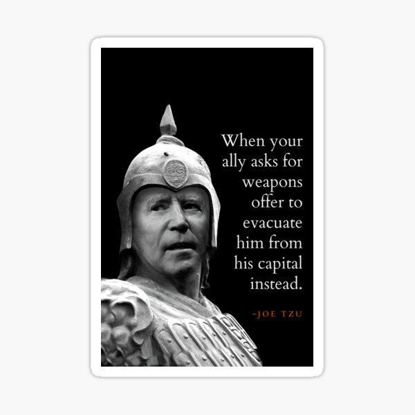 "The Wisdom of Joe Tzu • Biden's Art of War" Sticker for Sale by ...
