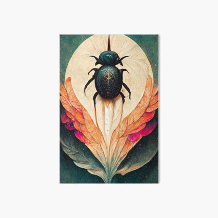 "Vintage bug, creepy cute insect, Occult Retro Surrealism" Art Board ...