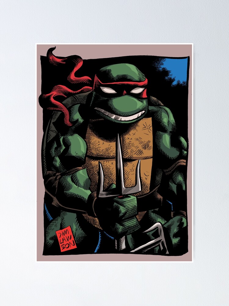"Dark Raphael" Poster for Sale by JimLawsonTMNT | Redbubble