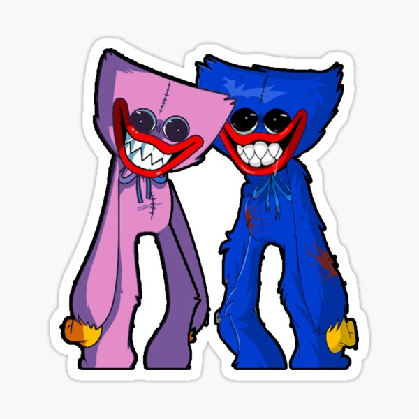 "Huggy Wuggy and Kissy Missy" Sticker for Sale by SPONKII | Redbubble