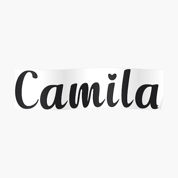 "Camila" Poster for Sale by 99Posters | Redbubble