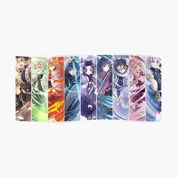"Demon Slayer The Hashira" Poster for Sale by AnimeMangaWorld | Redbubble