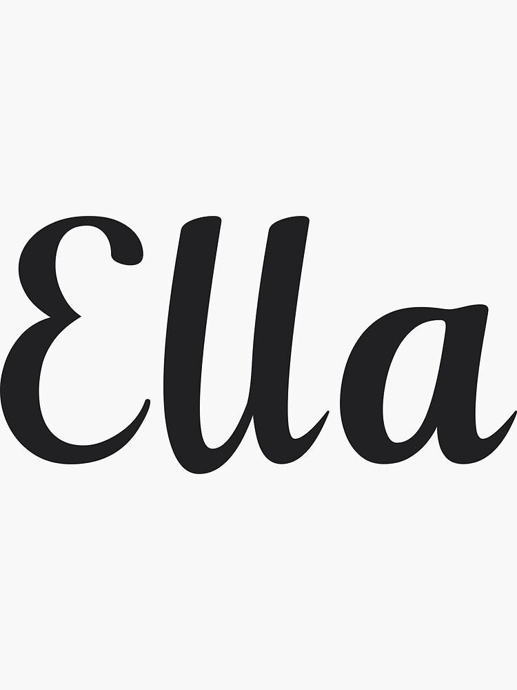 "Ella" Sticker for Sale by 99Posters | Redbubble