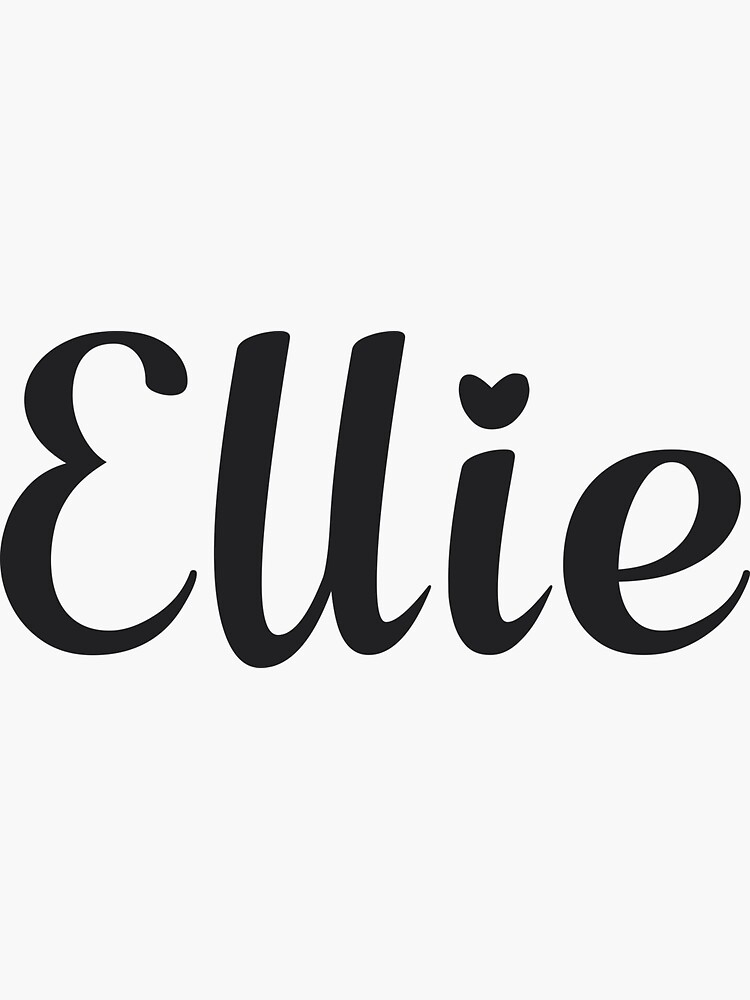 "Ellie" Sticker for Sale by 99Posters | Redbubble