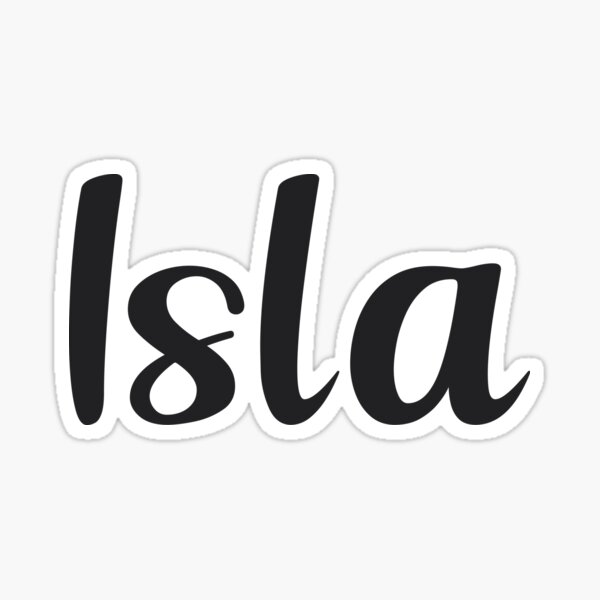 "Isla" Sticker for Sale by 99Posters | Redbubble