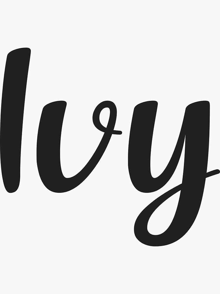 "Ivy" Sticker for Sale by 99Posters | Redbubble