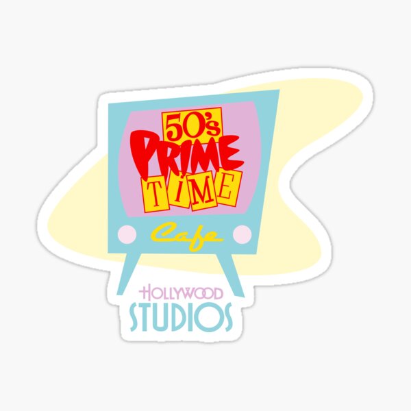 "50's Prime Time Cafe" Sticker for Sale by Lunamis | Redbubble