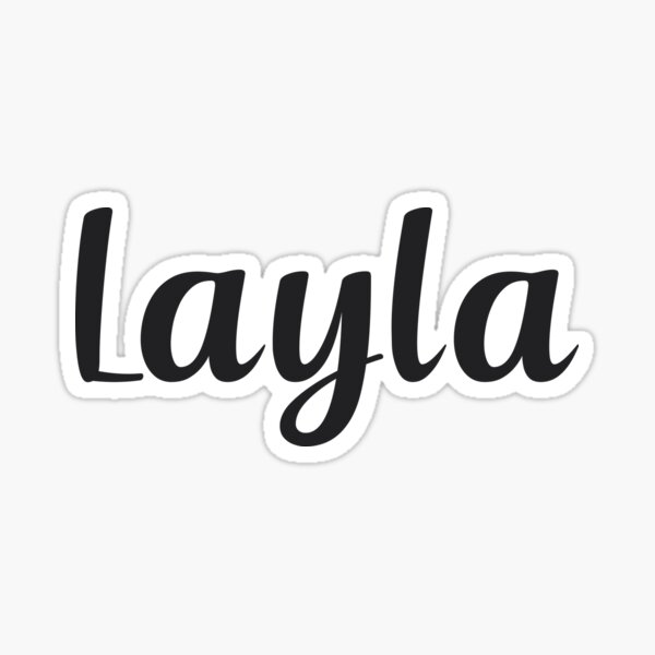 "Layla" Sticker for Sale by 99Posters | Redbubble