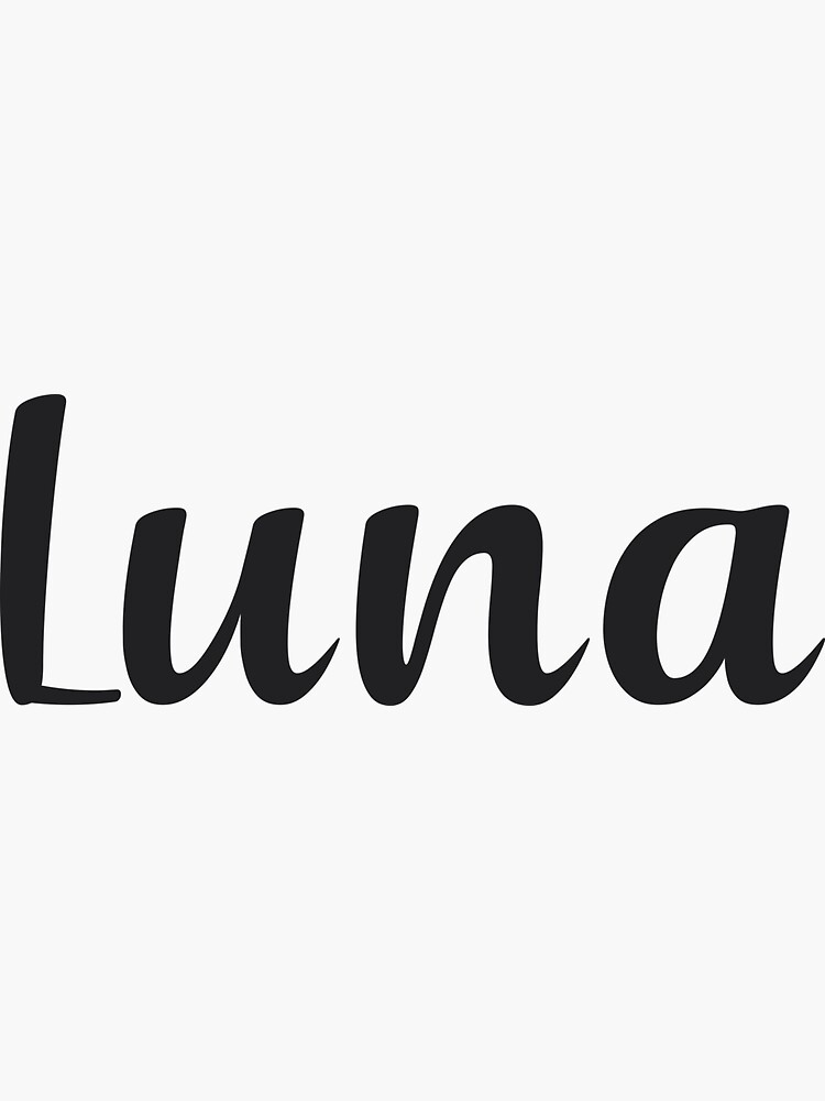 "Luna" Sticker for Sale by 99Posters | Redbubble
