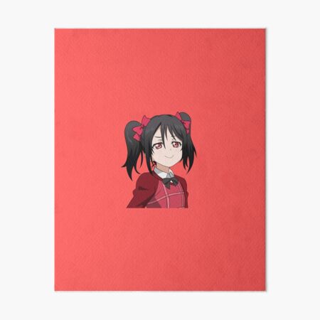 "Smug Nico Anime Girl" Art Board Print for Sale by kosmicwaffle | Redbubble