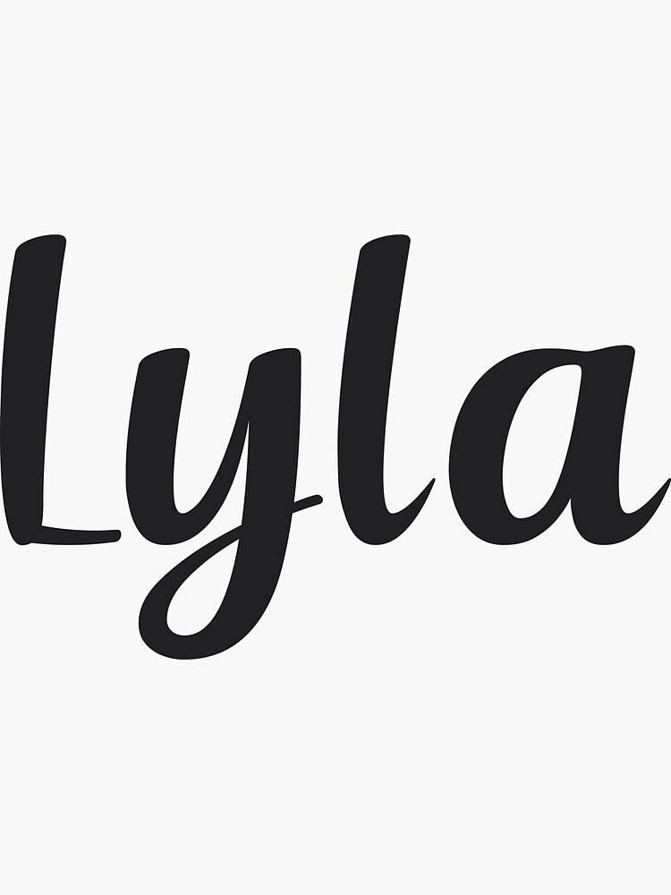 "Lyla" Sticker for Sale by 99Posters | Redbubble