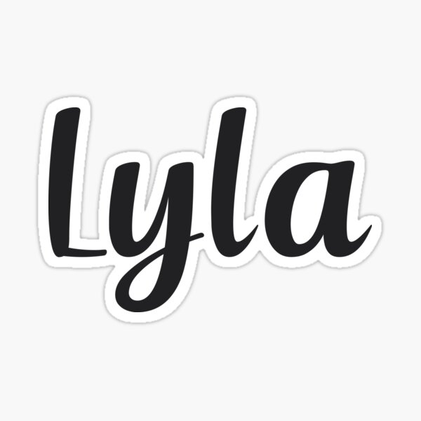 "Lyla" Sticker for Sale by 99Posters | Redbubble