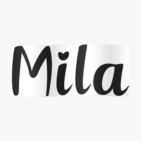 "Mila" Poster for Sale by 99Posters | Redbubble